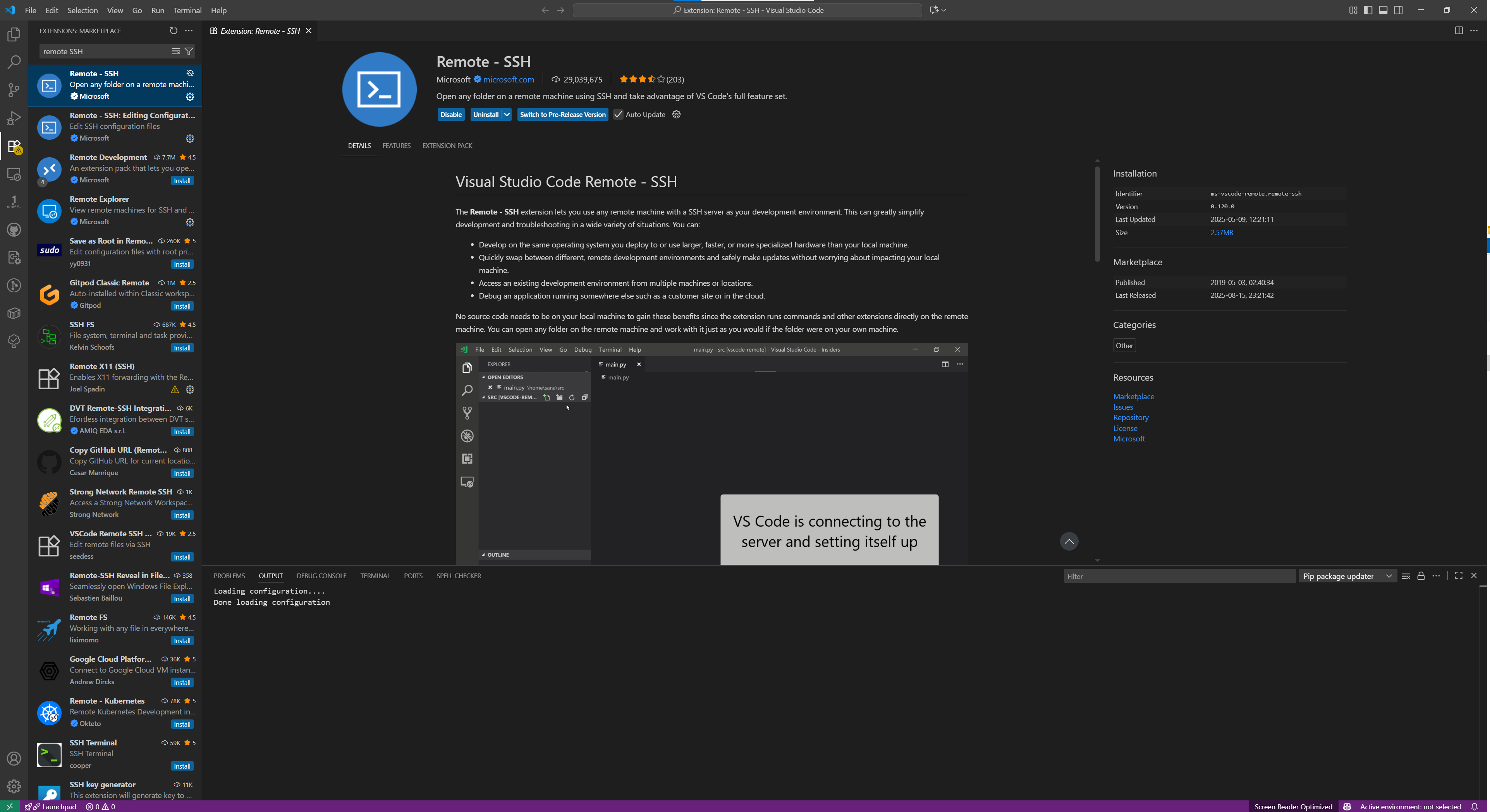 Appendix: Log in to the server account provided to you using Visual Studio Code - Archlab gem5 ...